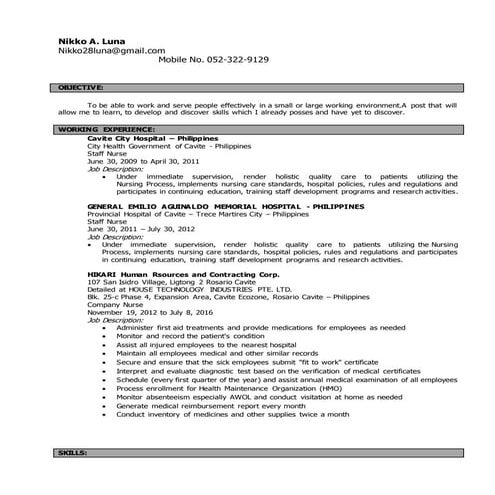 nikko resume | DOCX