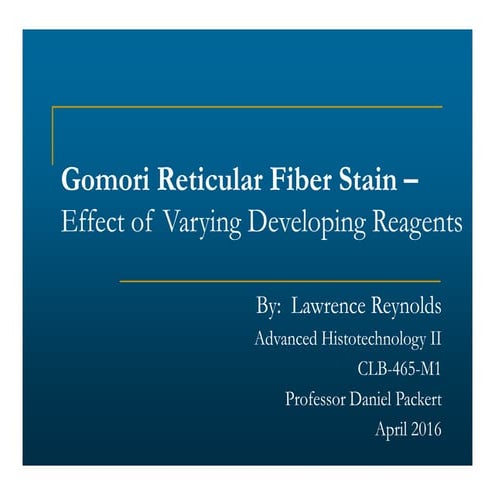 Reticulin Stain (Gordon & Sweet Method) | Special Stain in ...