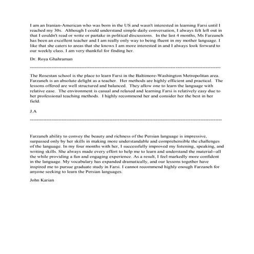 Recommendation Letter for Nour | DOC