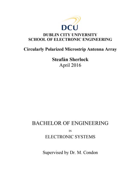 Design Of Rectangular Patch Antenna Array Using Advanced Design Methodology Pdf 