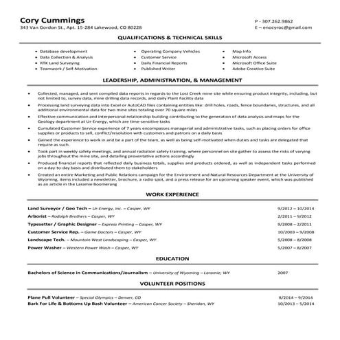 Luis Romero resume | DOC