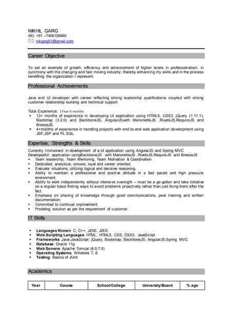 Nikhil Garg resume | PDF Nikhil Garg resume | PDF