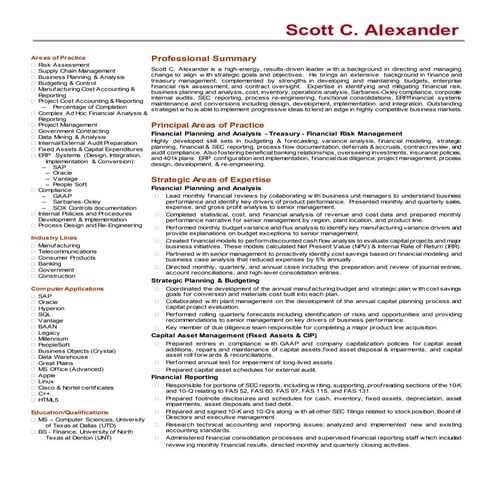SCA PROFILE | PDF