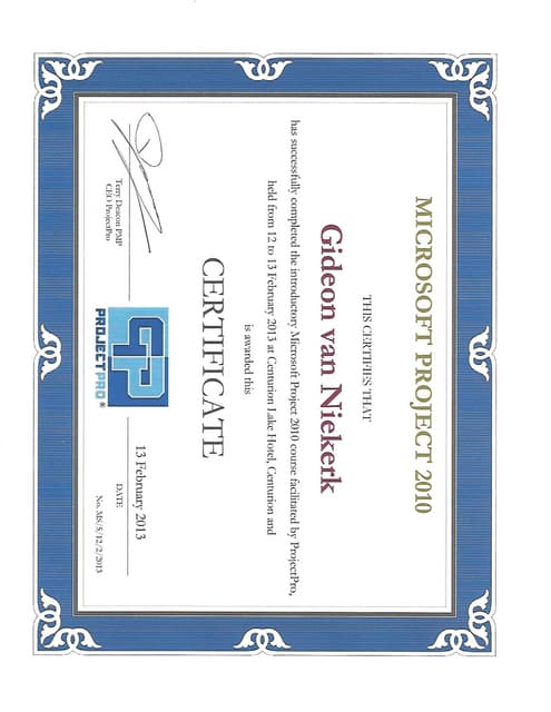 SHE Representative Certificate | PDF