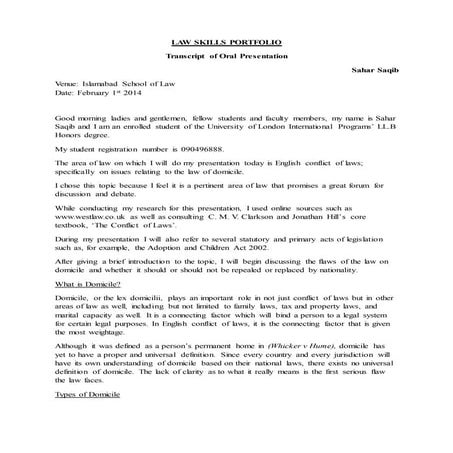 Sahar Saqib - Transcript of Oral Presentation | PDF