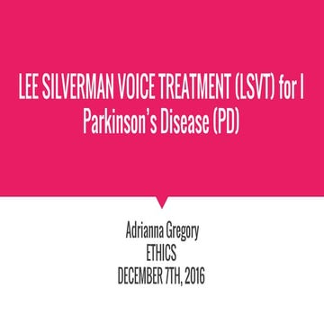 LSVT LOUD (1) | PPTX