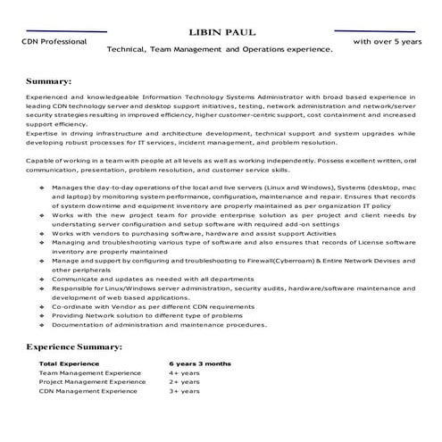 David Williams - Resume | PDF