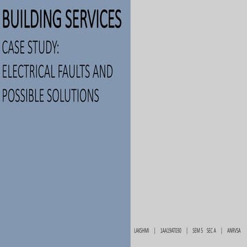 ELECTRIC FAULTS | PDF