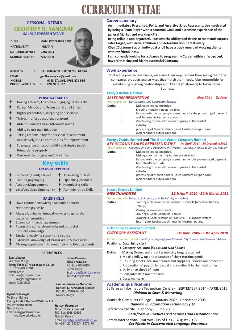 SALES REP CV Only sales-rep-cv-only