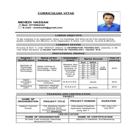 Mehedi CV Final | PDF