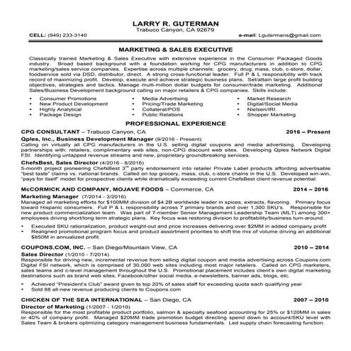 Craig Sinclair Resume | DOC