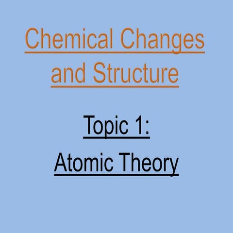 1a) atomic theory part one | PPTX
