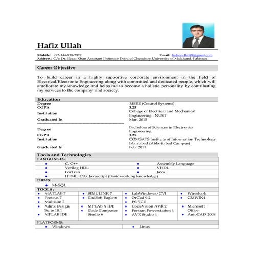 Hafizullah_CV | DOC