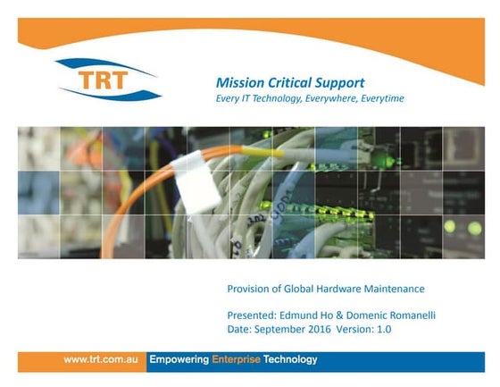 Mainframe operation support | PPTX