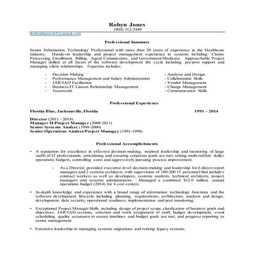 JONES, ROBYN_RESUME | PDF