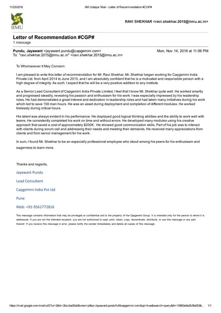 Letter of Recommendation - Ngo | PDF
