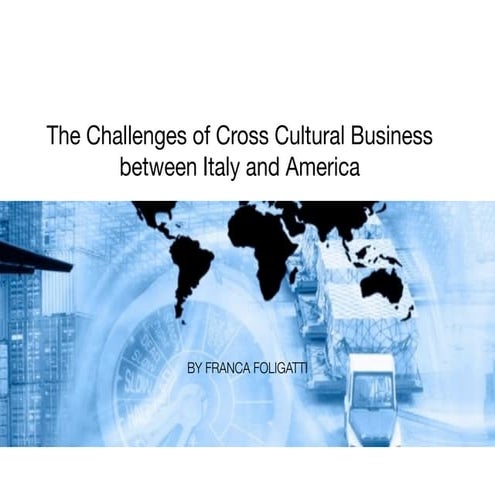 Business Culture in Italy from an Intercultural perspective | PPTX