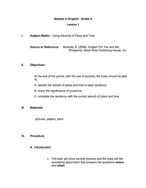 Adverbs of time. | PPT