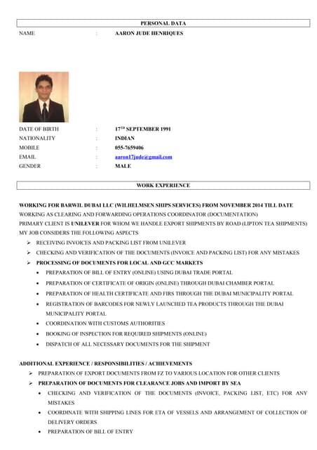 CV - Hashim | PDF
