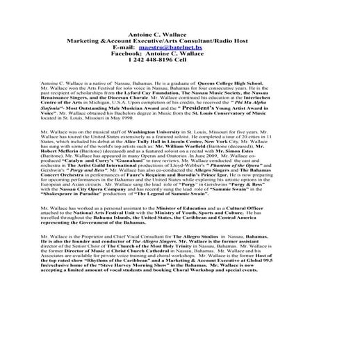 high school concert program | DOC