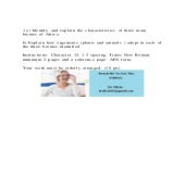 1 a) Identify and explain the characteristics of three main biom | DOCX