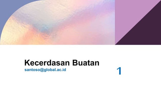 PPT Artificial Intelligence / Kecerdasan Buatan | PDF