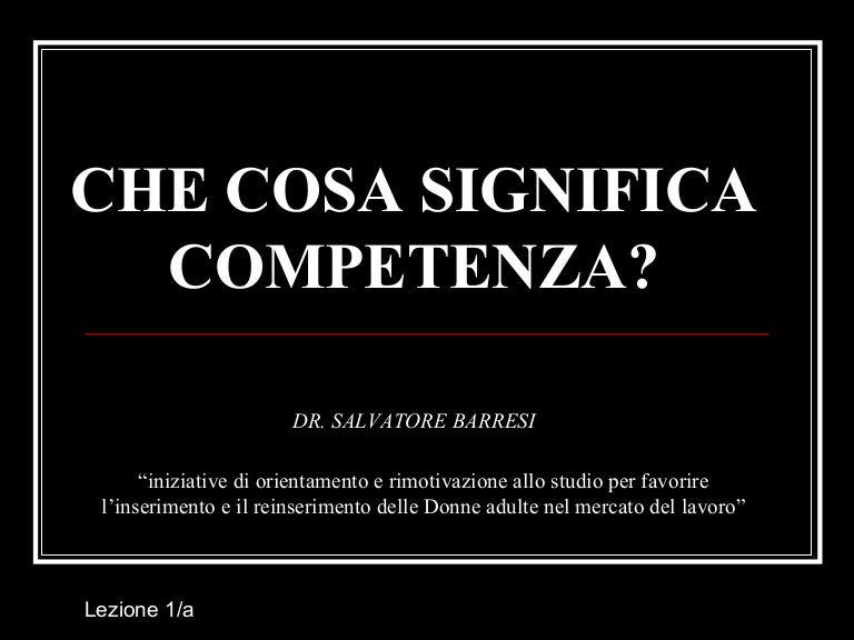 Competenza