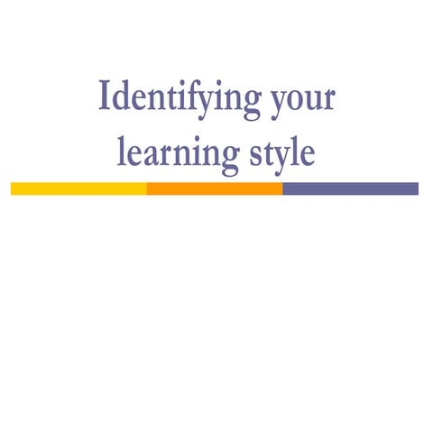 Learningstyles | PPT