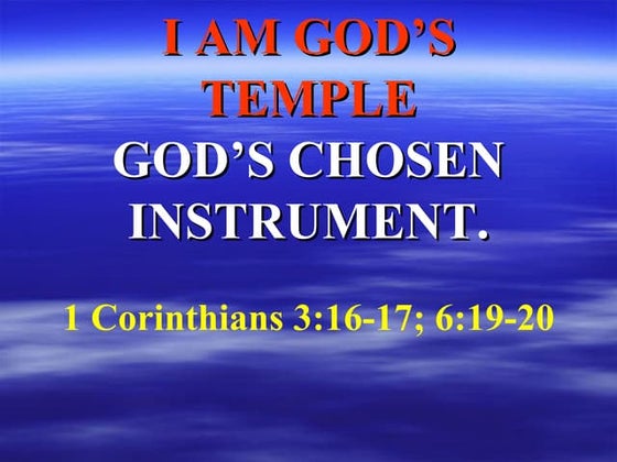 My body, God’s temple | PPT