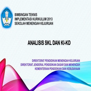 1 Analisis SKL, KI-KD_revisi power point | PPTX