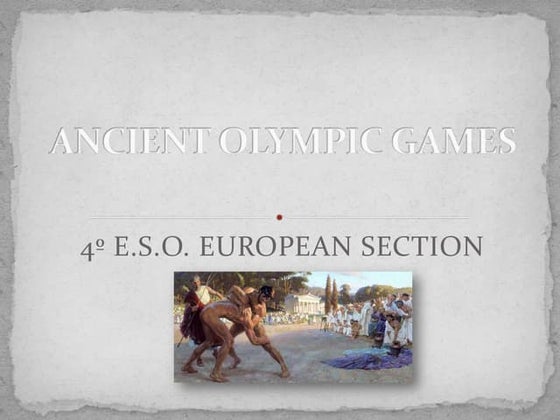 1ancientolympicgames 111016112927-phpapp01 | PPT