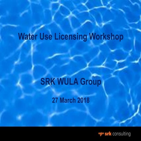 1 and 2 SRK WUL workshop introduction objectives and eWULAAS | PDF
