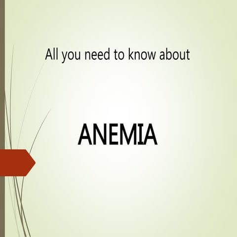 Anemia 101 | PPT