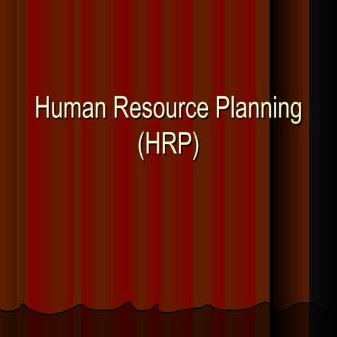 An overview of HRP | PPT