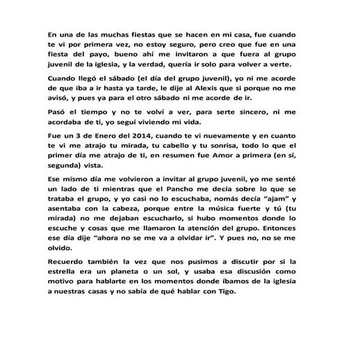 Mi Historia de Amor | PDF