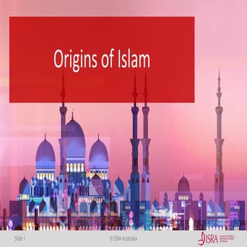 Origins of Islam ISRA (Pre Islamic Arabia) | PDF