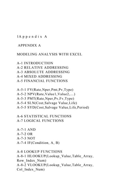Financial modeling & coding | PDF