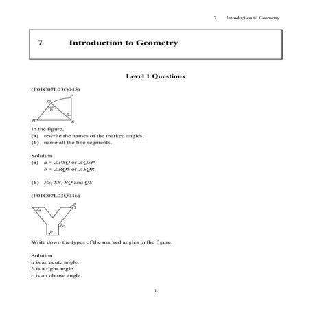 1A QB Ch07 Introduction duction to Geometry.doc | Free Download