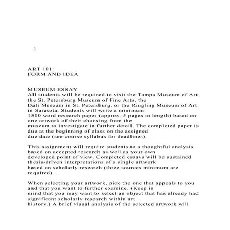 1 ART 101 FORM AND IDEA MUSEUM ES.docx