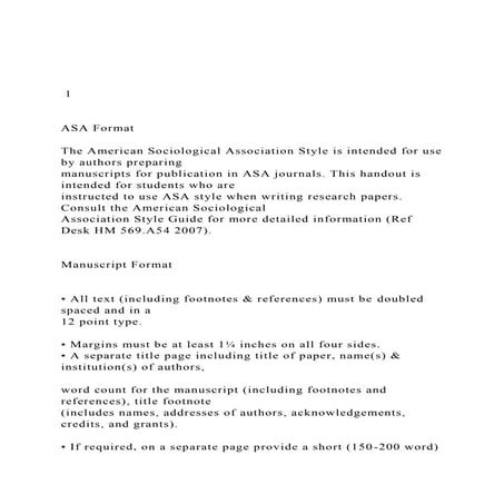 1 ASA Format The American Sociological Associatio.docx