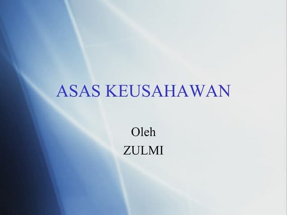 Definisi usahawan dan keusahawanan | DOCX