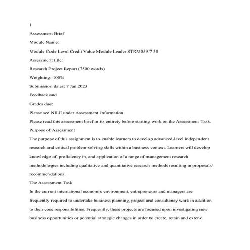 1 Assessment Brief Module Name- Module Code Level Credit Value M.docx