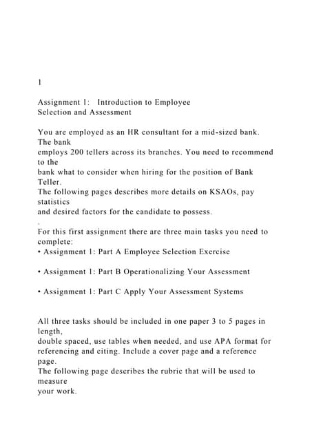 Assignment1Introduction toEmployeeSelectionandAssessm.docx