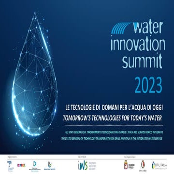 WATER INNOVATION SUMMIT 2023 | Sessione 5-Evangelista | PPT