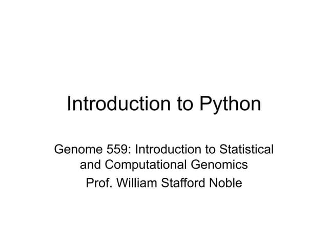 1b Introduction To Python Ppt