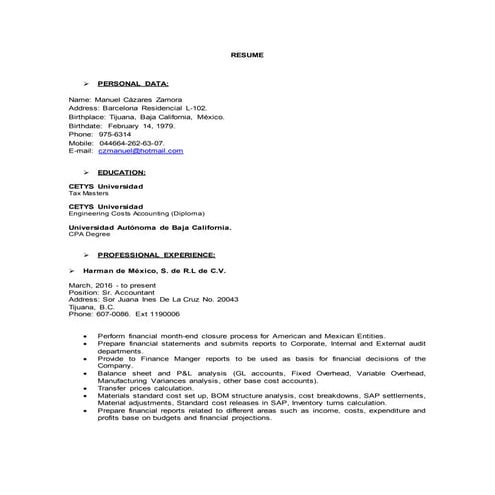 Pimentel Martha Resume | DOCX