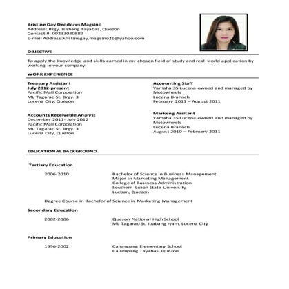 Kristine Gay D.Magsino | DOCX | Business | Business and Finance