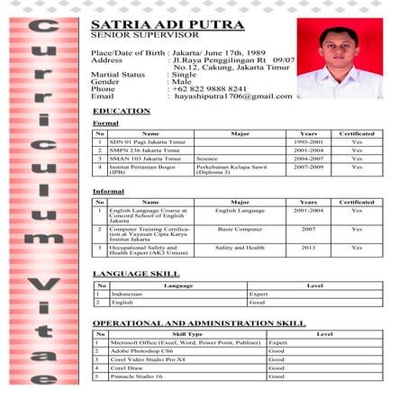 Chrisna's curriculum vitae | PDF