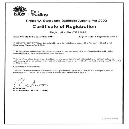 Certificate of Registration | PDF