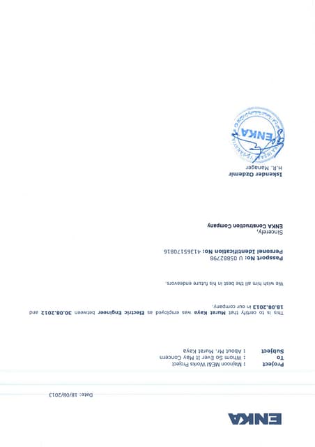 GE Reference Letter | PDF